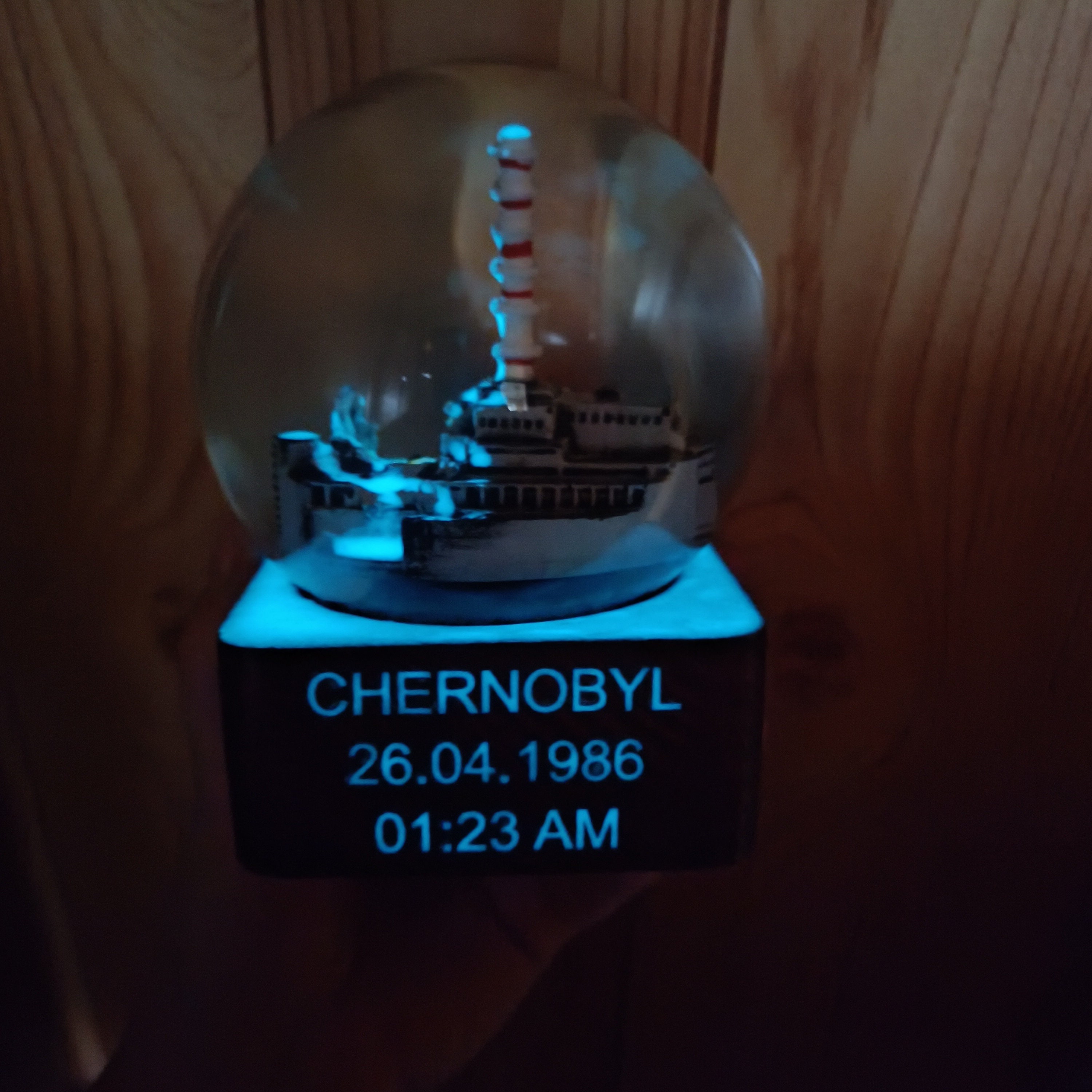 Limited Original Chernobyl Snow Globe©. Glow in the Dark - Etsy