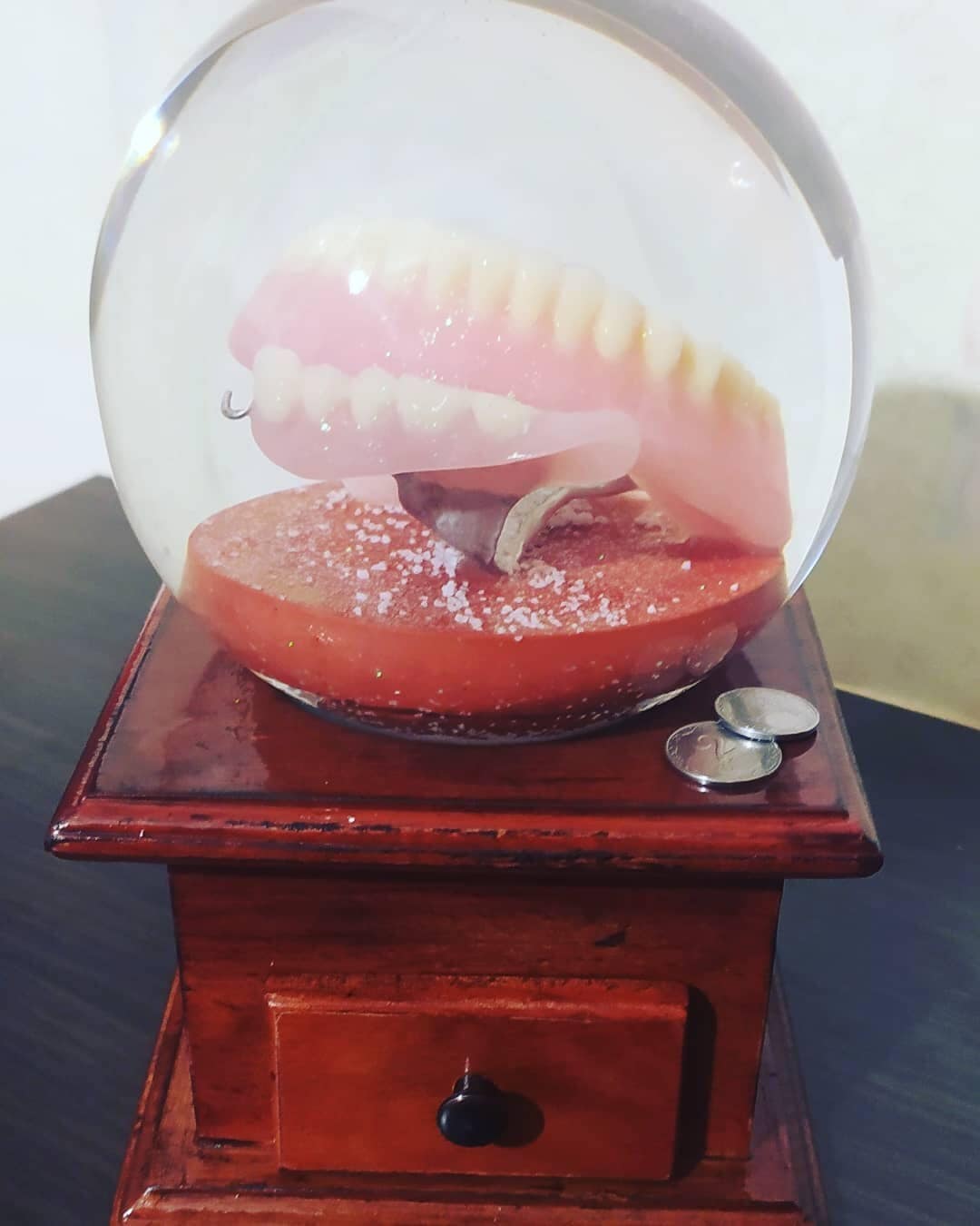 Funny Snow Globe. Perfect Gift for Dentist. With Tooth. Glass Globe ...