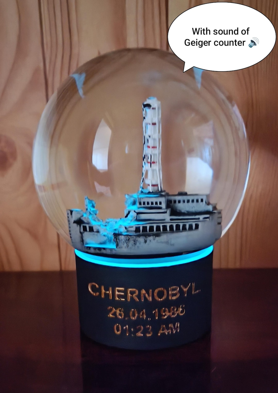 Original Snow Globe Chernobyl With Sound of Geiger Counter. Pripyat ...