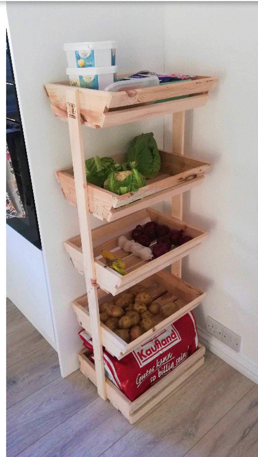 Extra Large Timber Fruit/veg Storage Tower for All Your Storage Needs ...