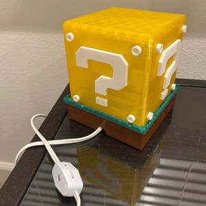 Nintendo Mario Bros Question Box Lamp - 3D Printed - Etsy