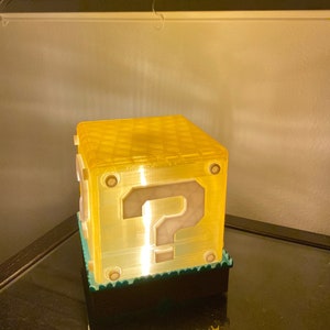 Nintendo Mario Bros Question Box Lamp - 3D Printed - Etsy