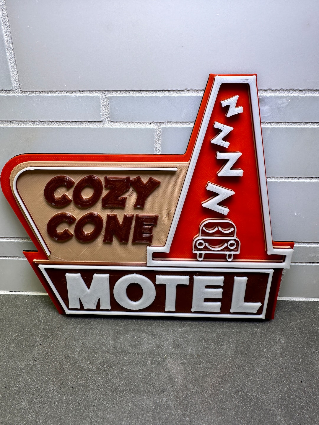 Disney Pixar Cars Inspired Sign - Cozy Cone Motel - 3D Printed - Etsy