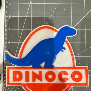 Disney Pixar Cars Inspired Sign Dinoco 3D Printed - Etsy