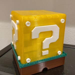 Nintendo Mario Bros Question Box Lamp - 3D Printed - Etsy