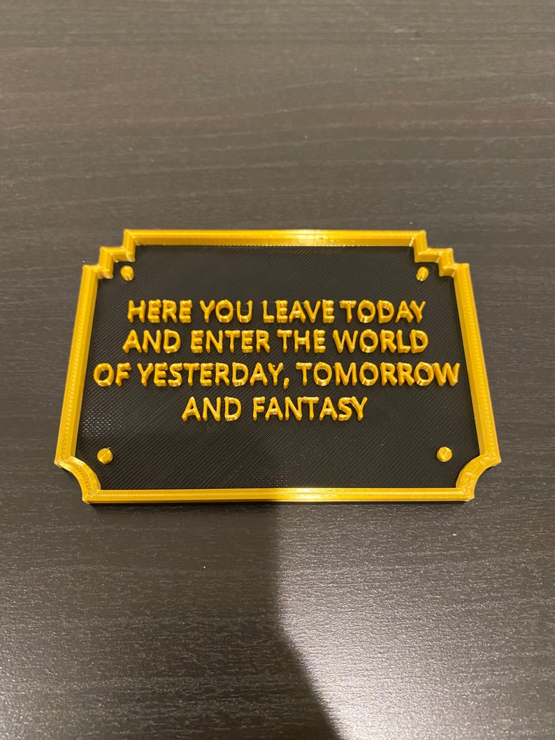 Disneyland Inspired Entrance Sign Here You Leave Today and - Etsy