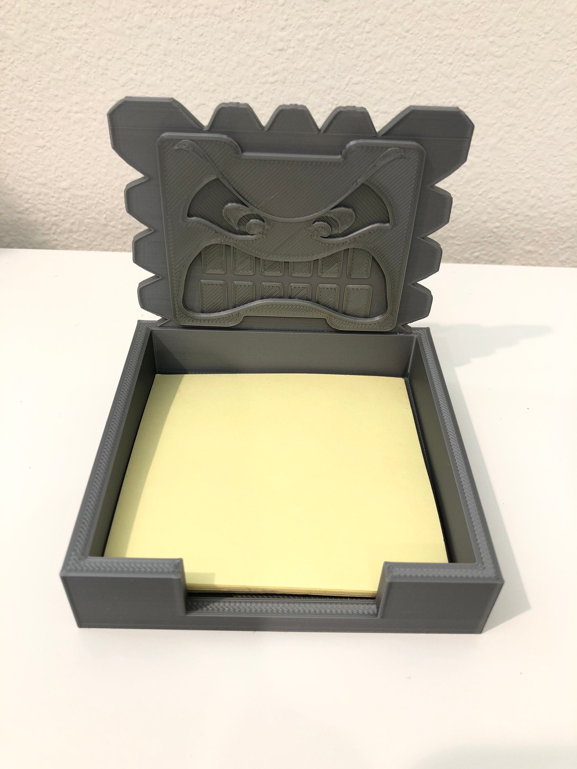 Sticky Note Holder & Dispenser Super Mario Brothers Thwomp - Etsy