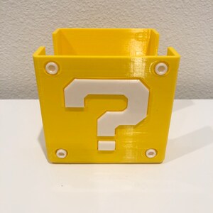 Nintendo Question Mark Box Shape Sticky Note Holder - 3D Printed - Etsy