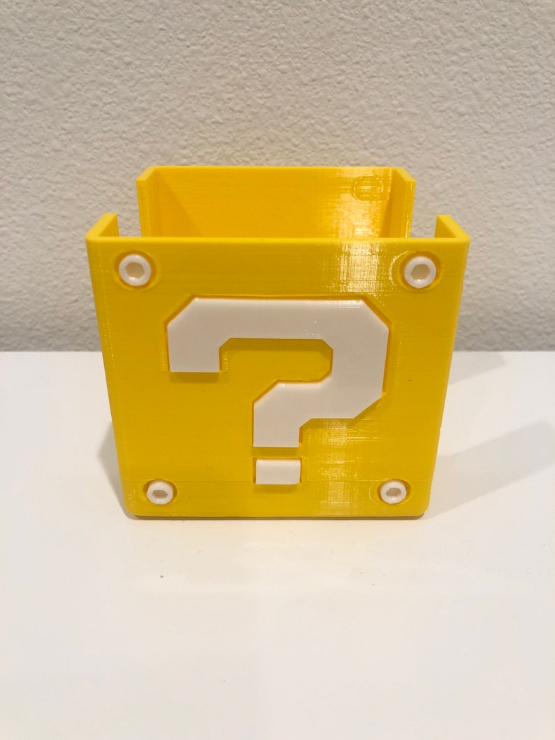 Nintendo Question Mark Box Shape Sticky Note Holder - 3D Printed - Etsy