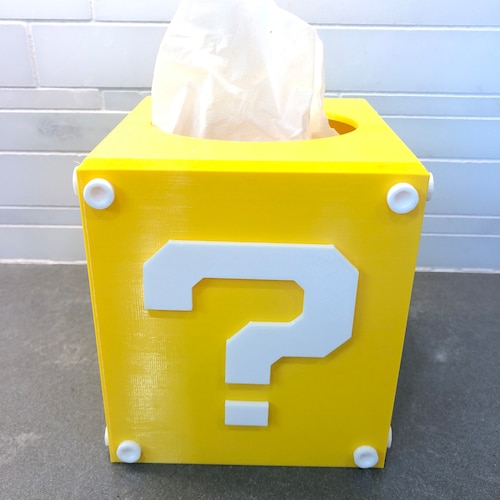 Mario Bros Question Box Inspired Tissue Box Cover for Standard - Etsy
