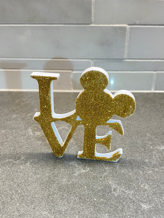 Micky LOVE Sign Home Decor & Wall Art 3D Printed | Etsy