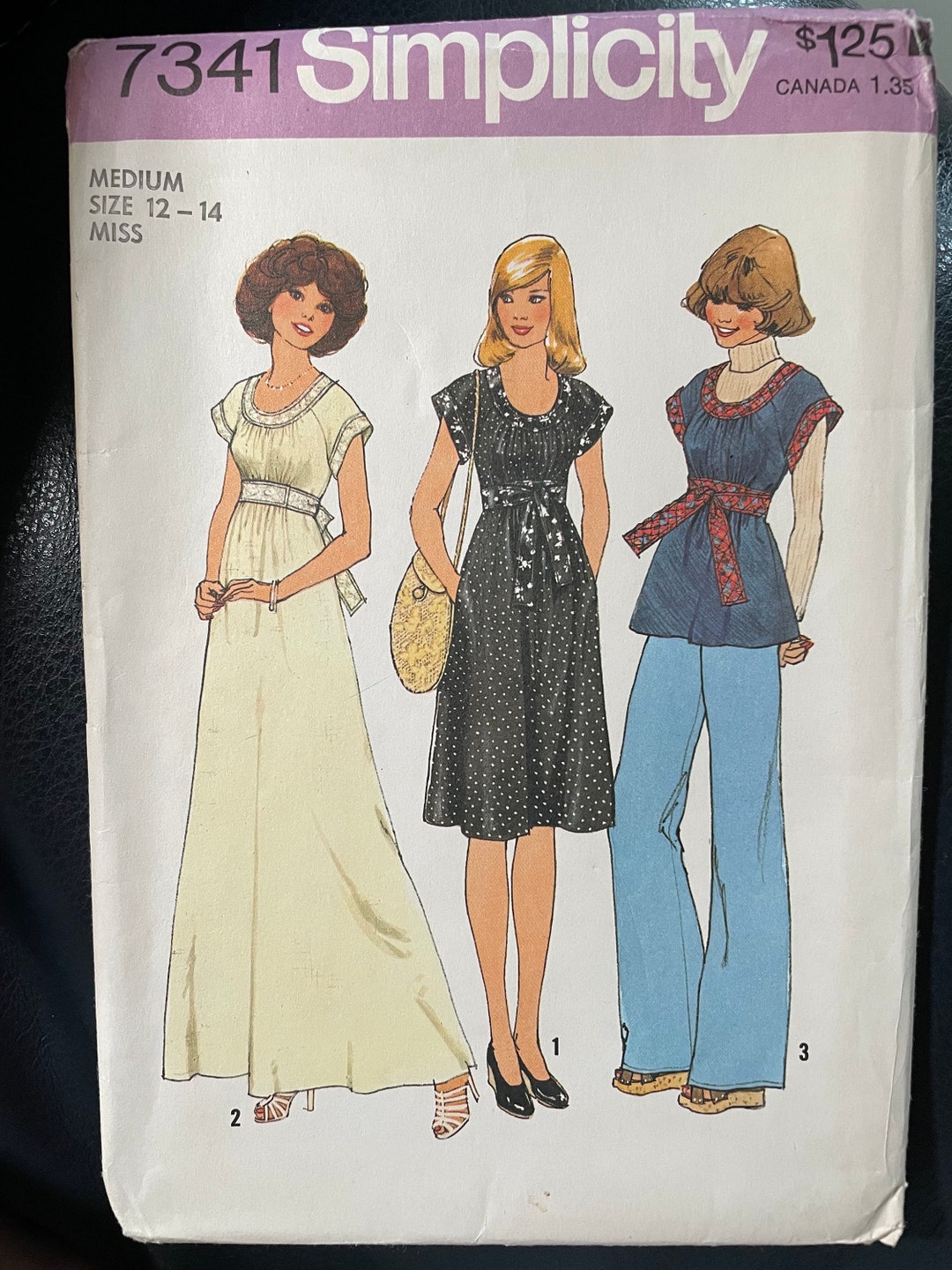 Vintage Uncut Factory Folded Sewing Pattern/simplicity 7341/misses ...