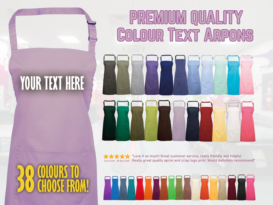 Premium Personalised Text Apron Baking Apron for Women & Men - Etsy