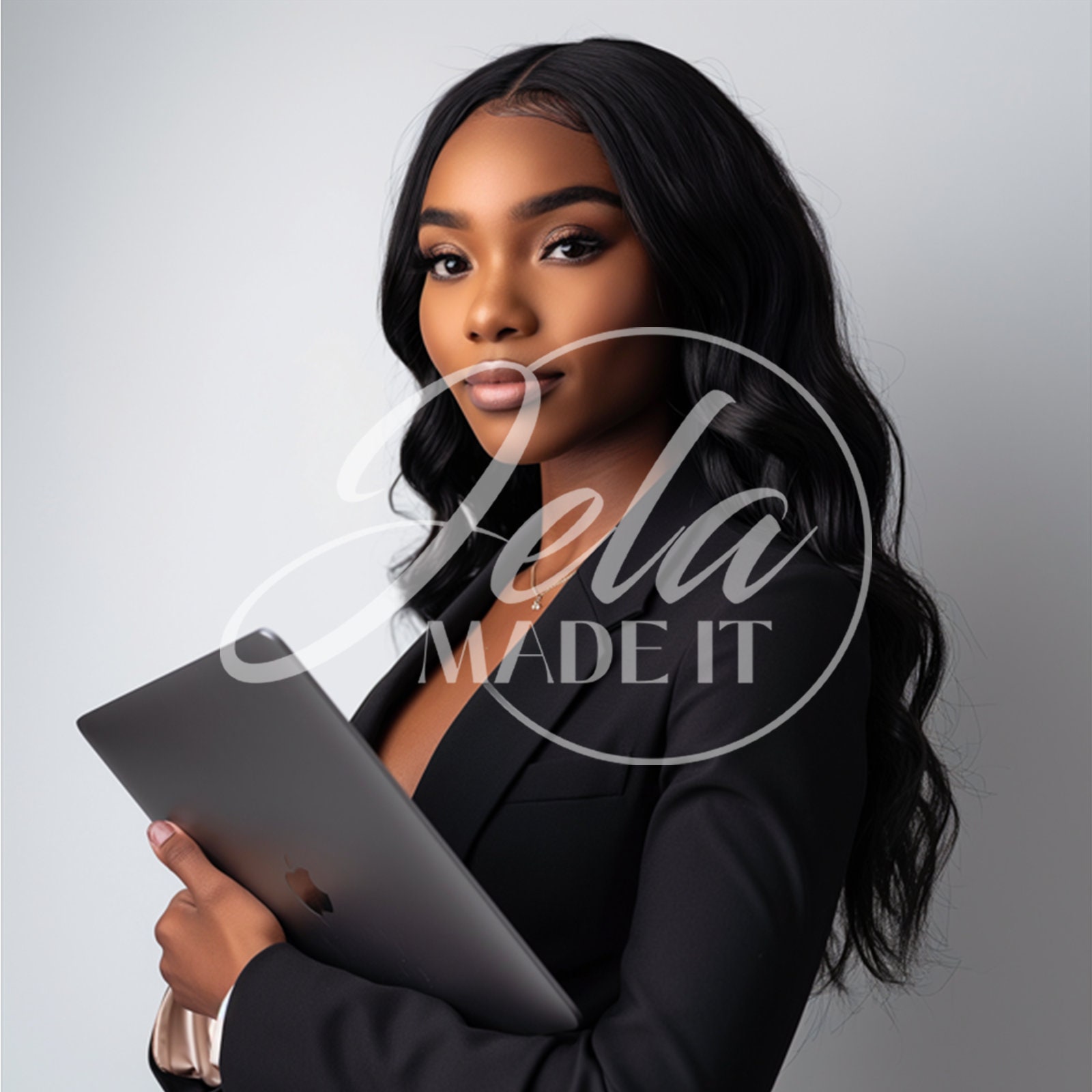 6 Business Owner CEO Model African American Black Women MacBook iPad ...