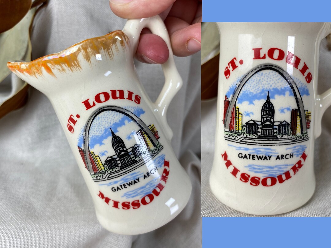 Vintage 1950s Souvenir St. Louis Missouri Gateway Arch Porcelain ...
