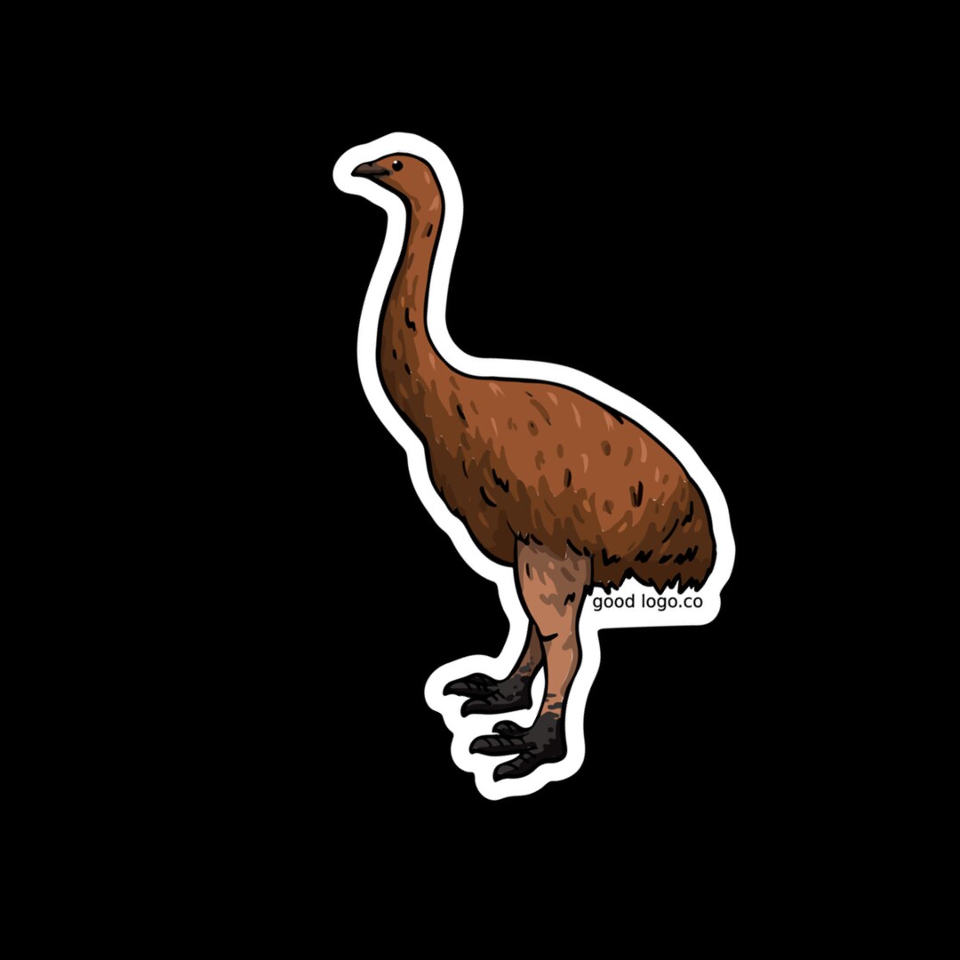 The Moa Sticker, New Zealand Sticker, NZ Sticker - Etsy