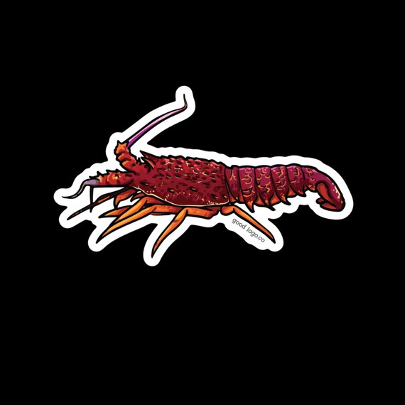 The Crayfish Sticker New Zealand Sticker NZ Sticker - Etsy