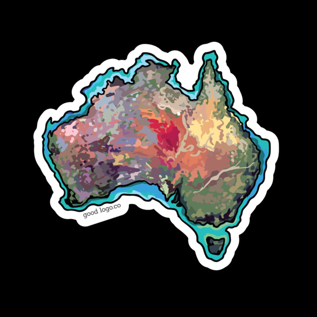 The Australia Sticker, Australia Sticker, Australian Sticker - Etsy