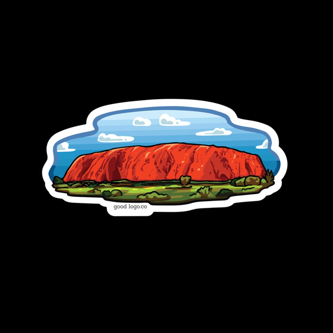 The Uluru by Day Sticker, Australia Sticker, Australian Sticker - Etsy