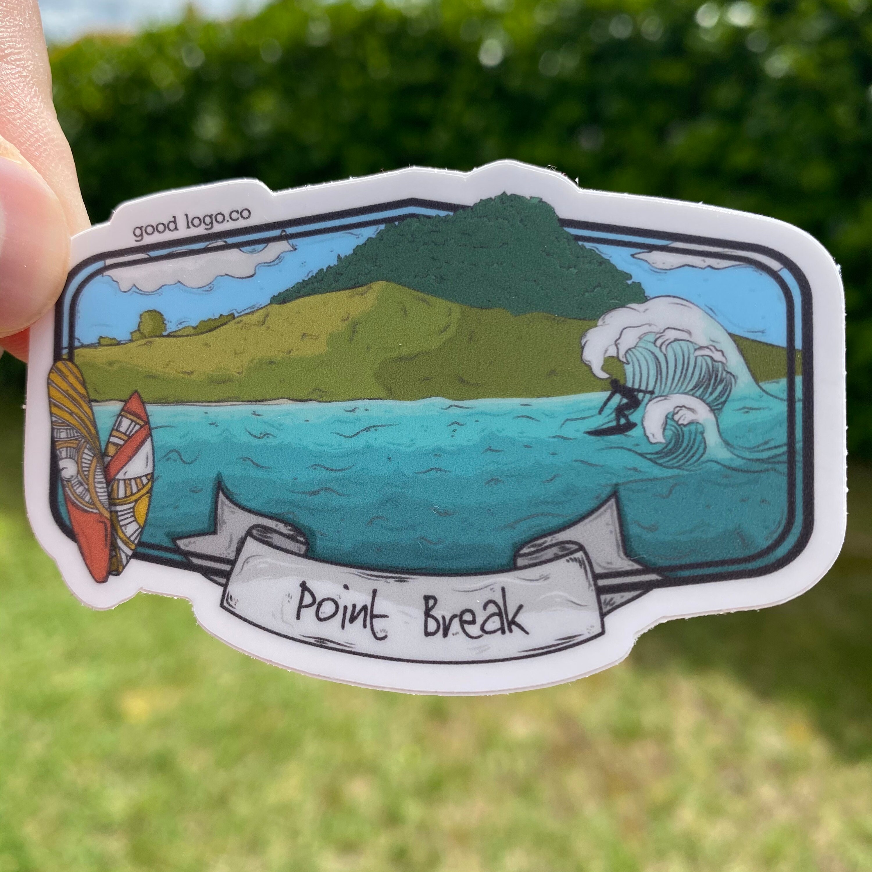 The Point Break Sticker, Surfing Sticker - Etsy