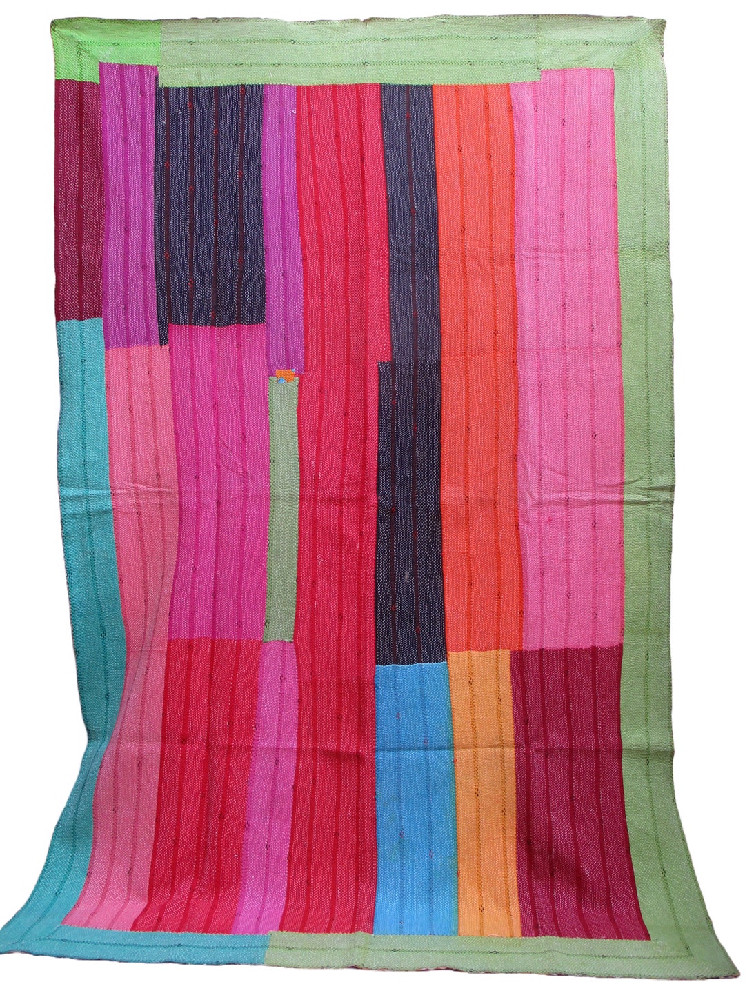 Magnificent Handmade Indian Kantha Quilt, Indian Vintage Traditional ...
