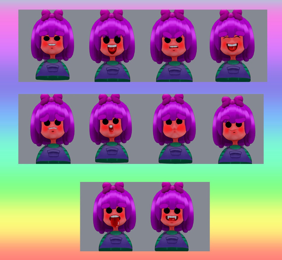 VTUBER 3D MODEL, Stylized VRM Avatar Model, Game Streaming, Vseeface - Etsy