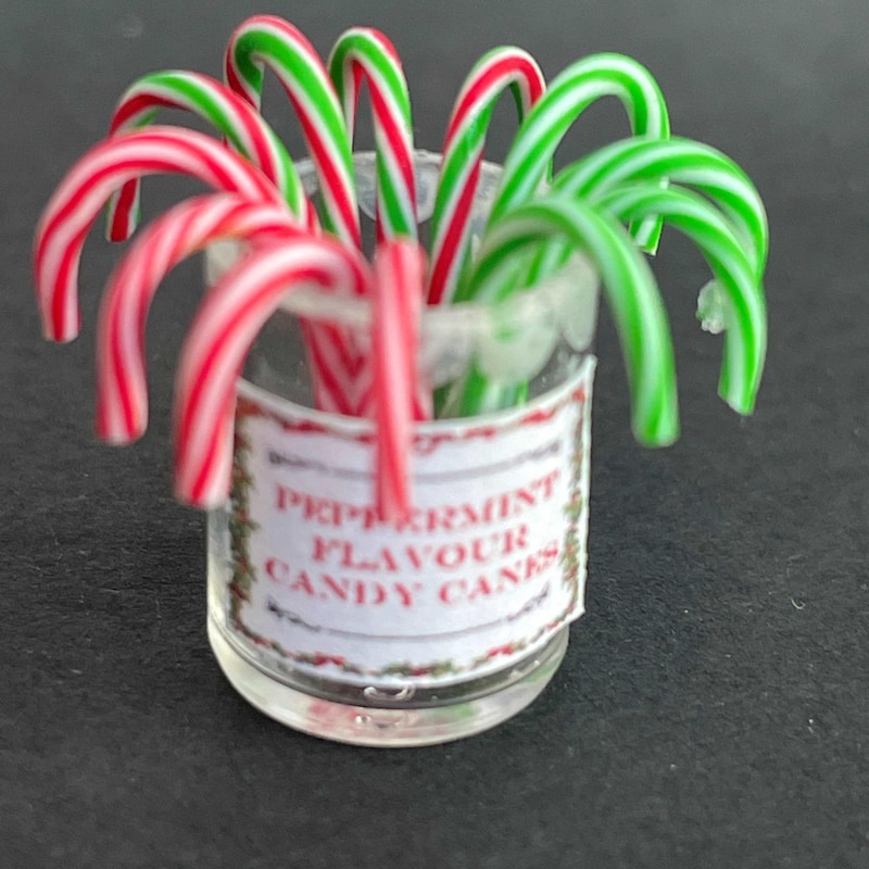 Miniature Candy Canes - Etsy