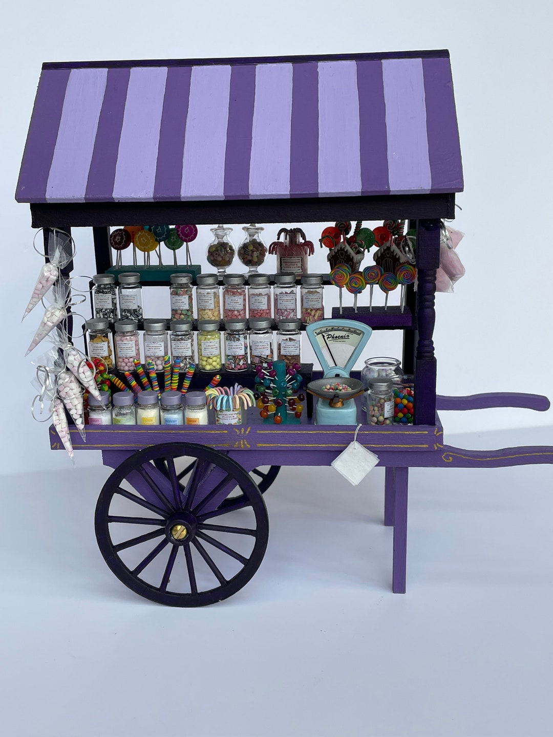 1/12TH SCALE Dollhouse Food Sweet Stall / Market Cart / Display - Etsy
