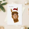 Sheep Christmas Card - 'fleece Navidad' Illustrated Sheep Funny Pun ...