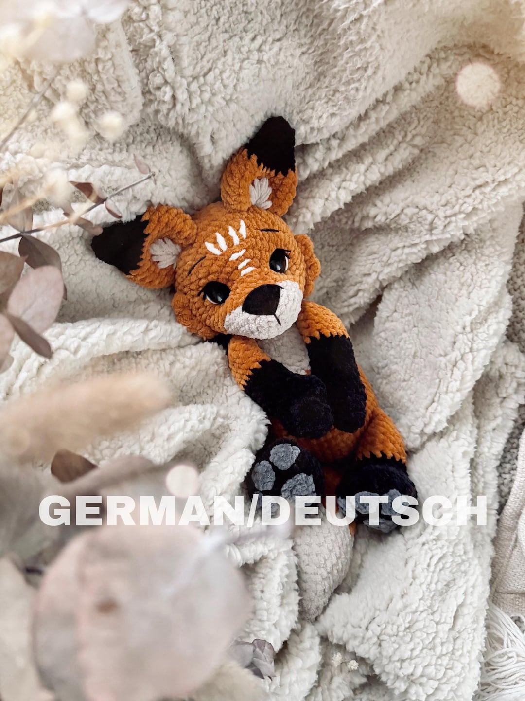 PDF DEUTSCHE Häkelanleitung Für Das Fuchsbaby „lou“ Oder Das Wolfbaby ...