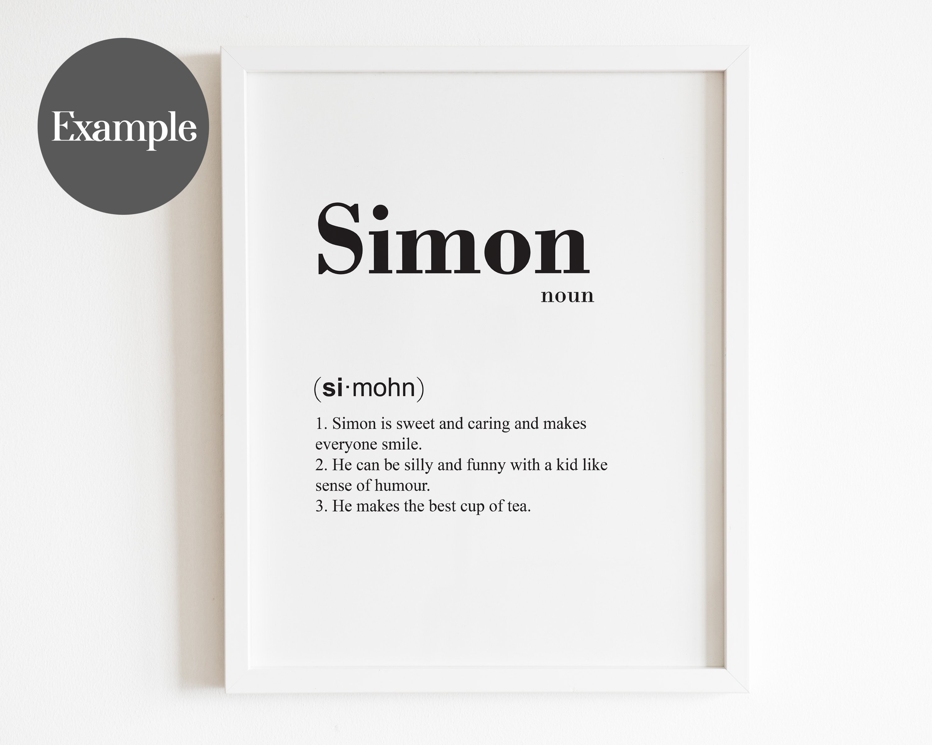 Personalised Dictionary Definition Print Custom Meaning - Etsy UK