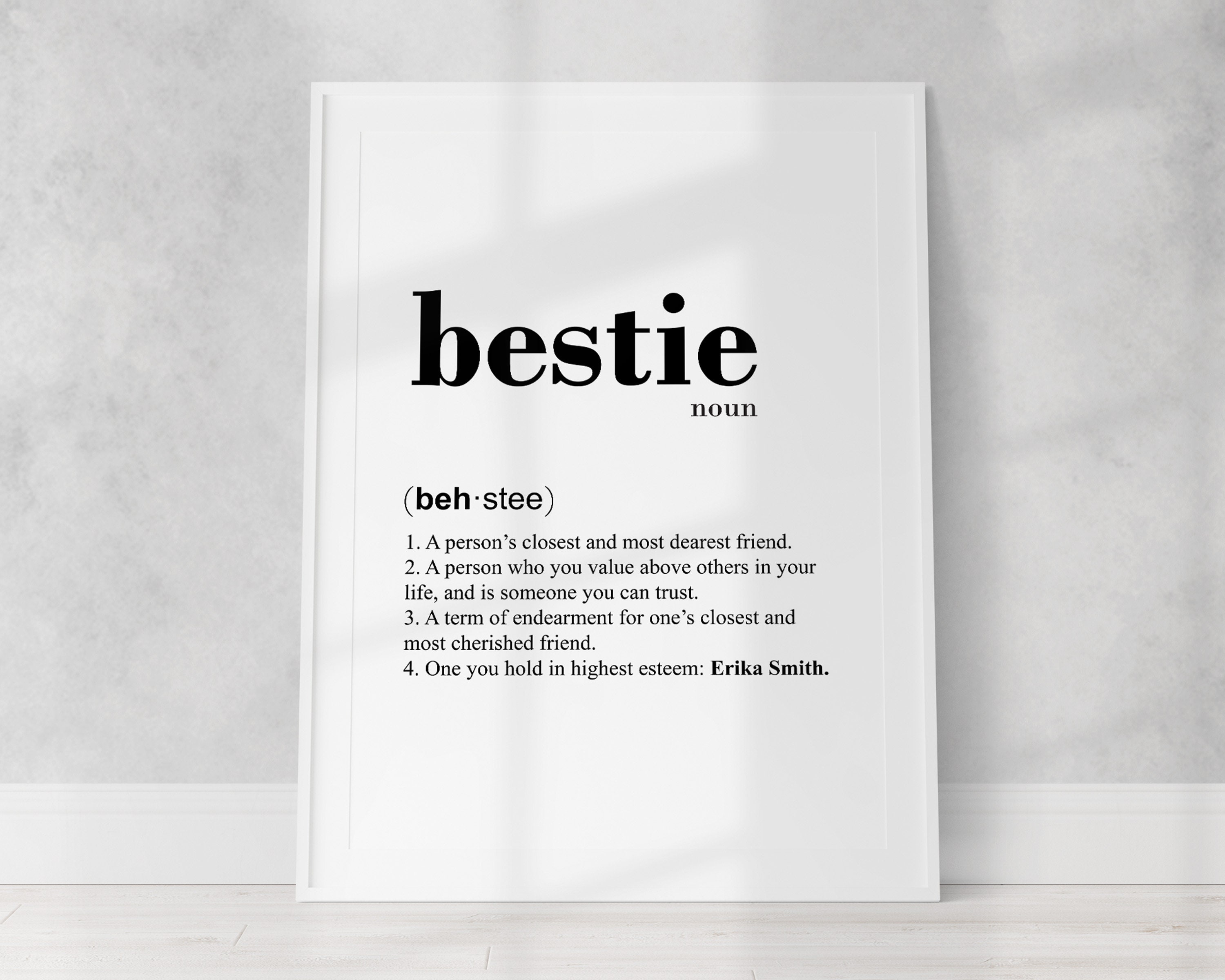 Mejor Amigo Bestie Definici n Nombre Cartel Impresi n Significado Mejor Amigo Bestie Definici n Nombre Cartel Impresi n Significado