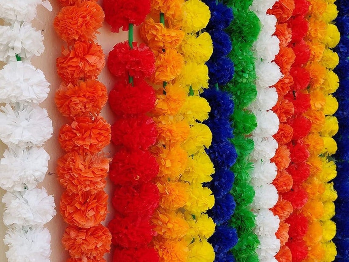 Indian Wedding Decor Marigold Garlands Marigold Flowers | Etsy