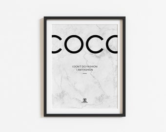 Coco chanel frame | Etsy