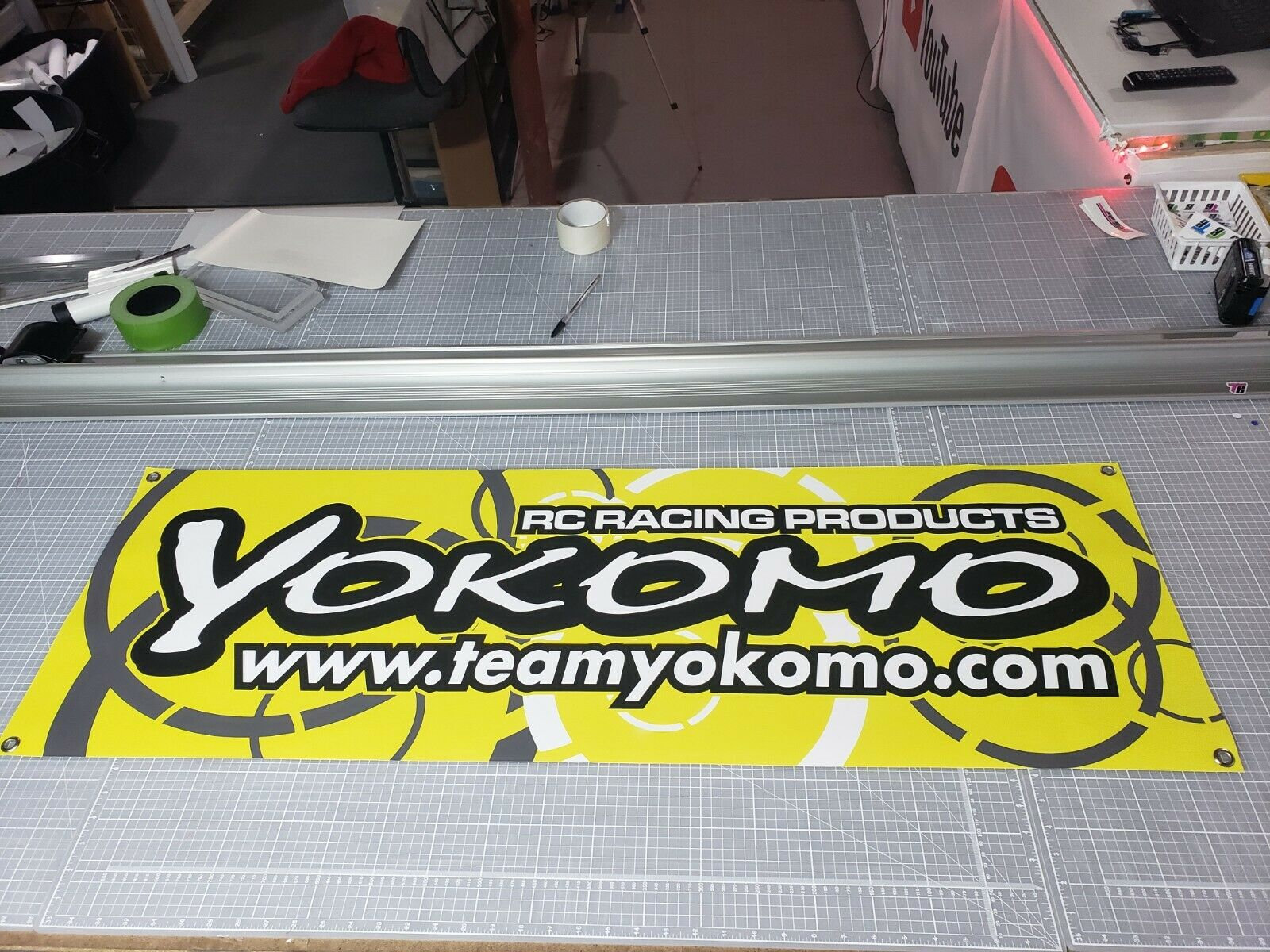 Yokomo Yellow, Banner, Racing, Products, Track, Rc10, Retro, Old School ...