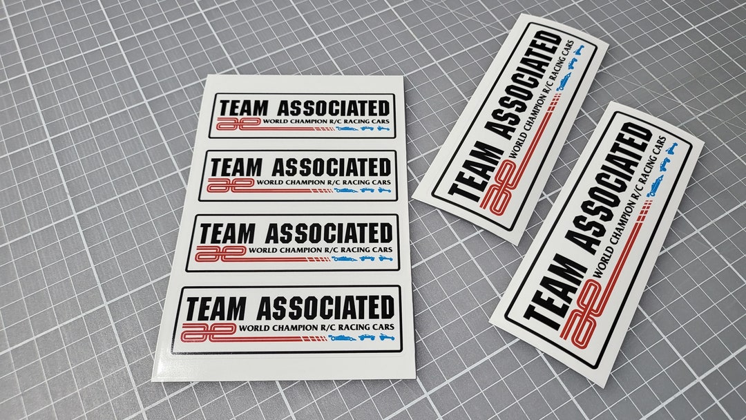 Team Associated, Sticker Set, Racing, Products, Track, Rc10, Retro, Old ...