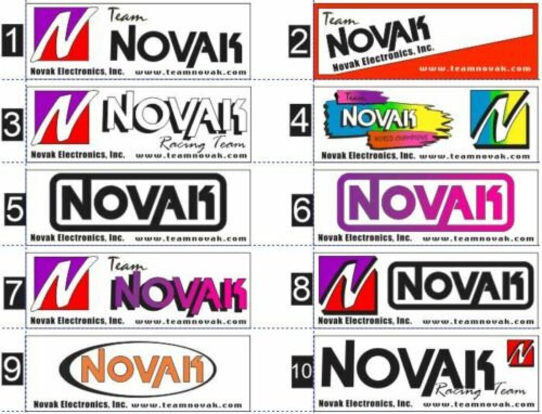 NOVAK Track Banner Rc10 Retro Old School Ae Oval Sprint Racing Buggy ...