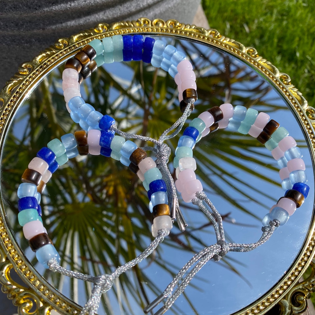 Taurus Bracelet Star Sign Gift Celestial Zodiac Beaded Semi Precious ...