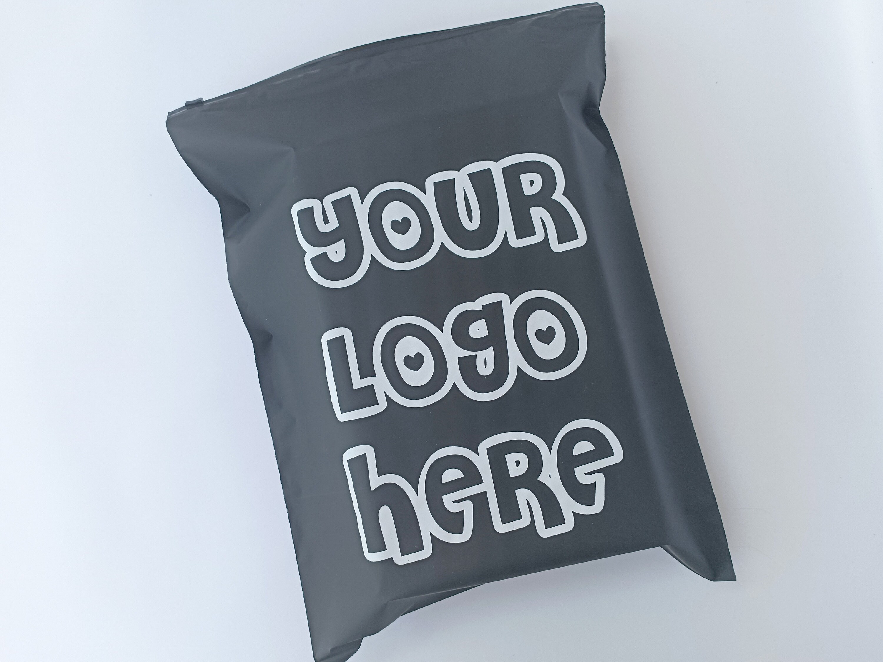 Custom Matte Black Poly Bags With Logo,garment Shipping Bag With Brand ...