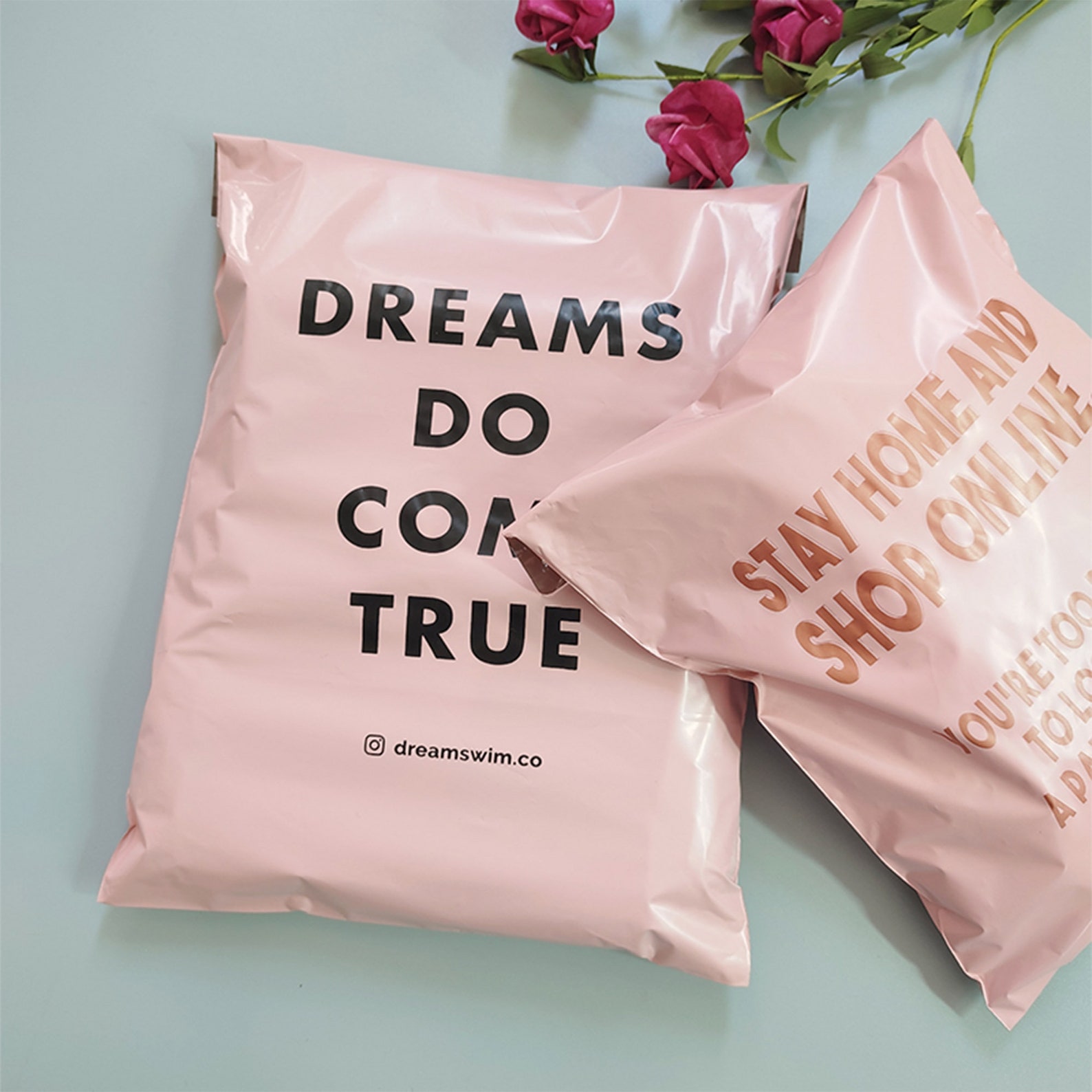 Pink Poly Mailers Shipping Bagscustom Your Design Self Seal - Etsy