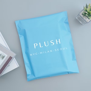 Blue Poly Mailers Shipping Bags,custom Your Design Self Seal Mailing ...