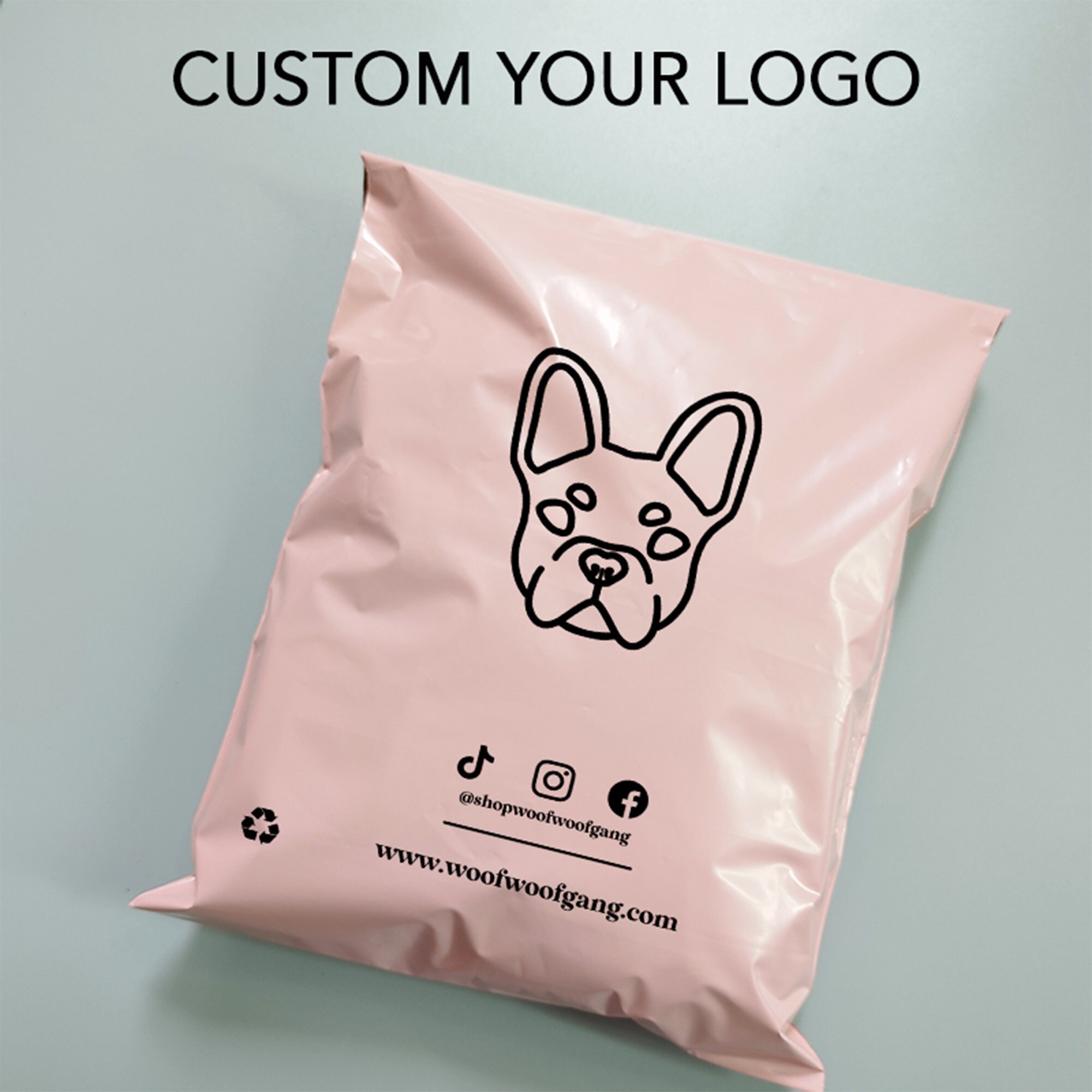 Pink Poly Mailers Shipping Bagscustom Your Design Self Seal - Etsy