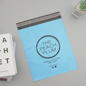 Blue Poly Mailers Shipping Bags,custom Your Design Self Seal Mailing ...