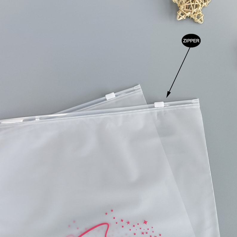 Custom Matte Zipper Bags With Logo Printed,packing Bags for Clothing ...