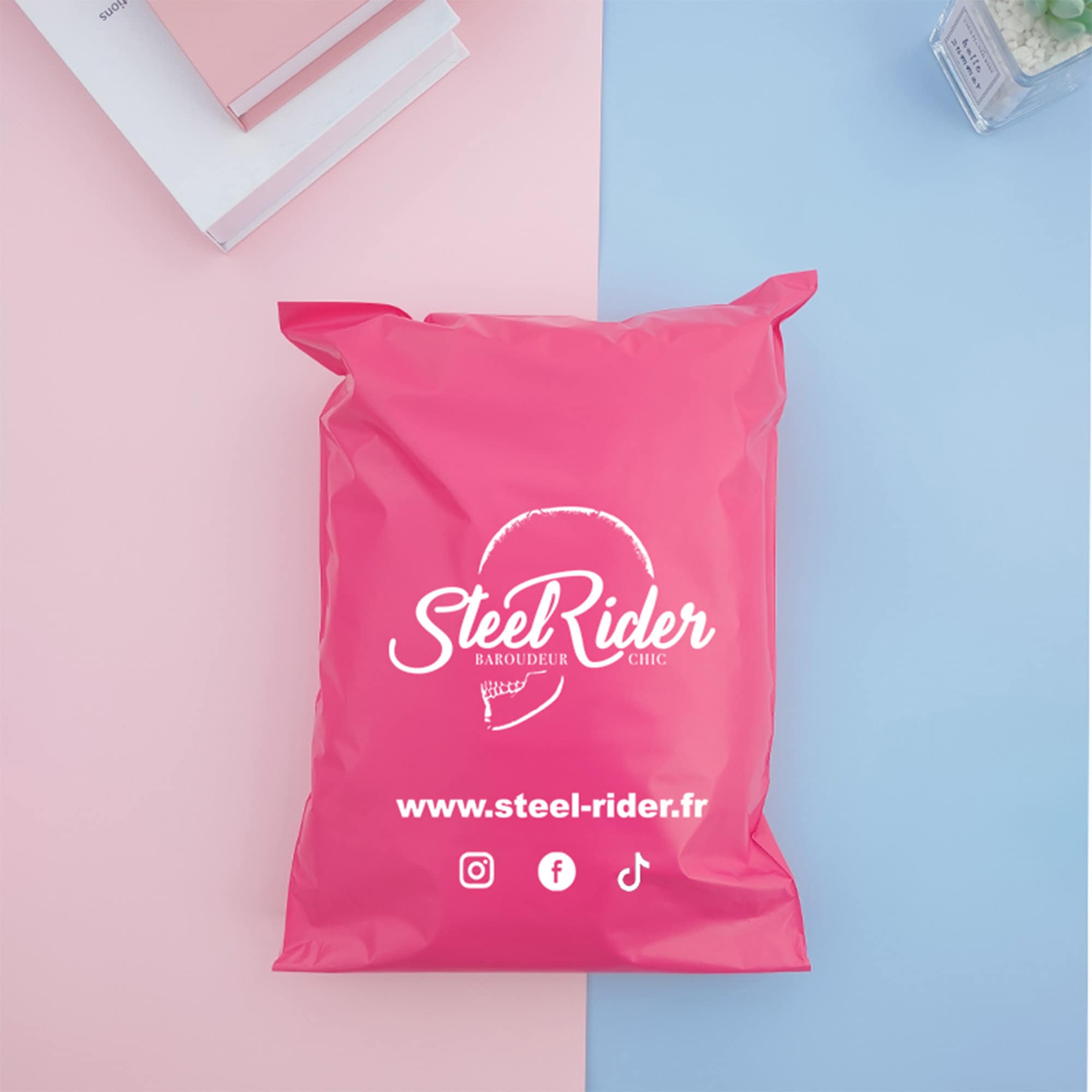 Custom Logo Hot Pink Poly Mailers Shipping Bags Postal Bags Gift ...