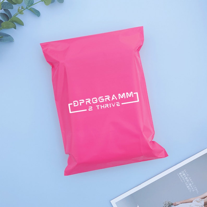 Custom Logo Hot Pink Poly Mailers Shipping Bags Postal Bags Gift ...