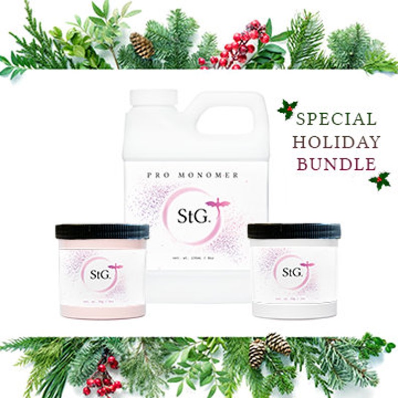 Stg Professional Grade Acrylic Nail Powder and Monomer Set - Etsy