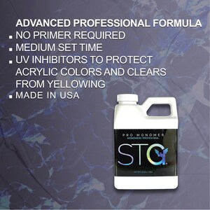 Stg Professional Acrylic System Sculpting Liquid Monomer 16oz - Etsy