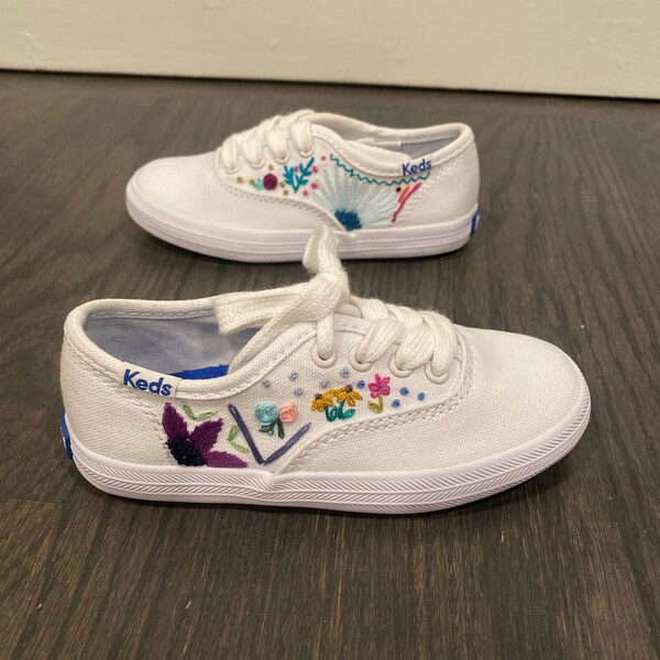 Embroidered Shoes - Etsy