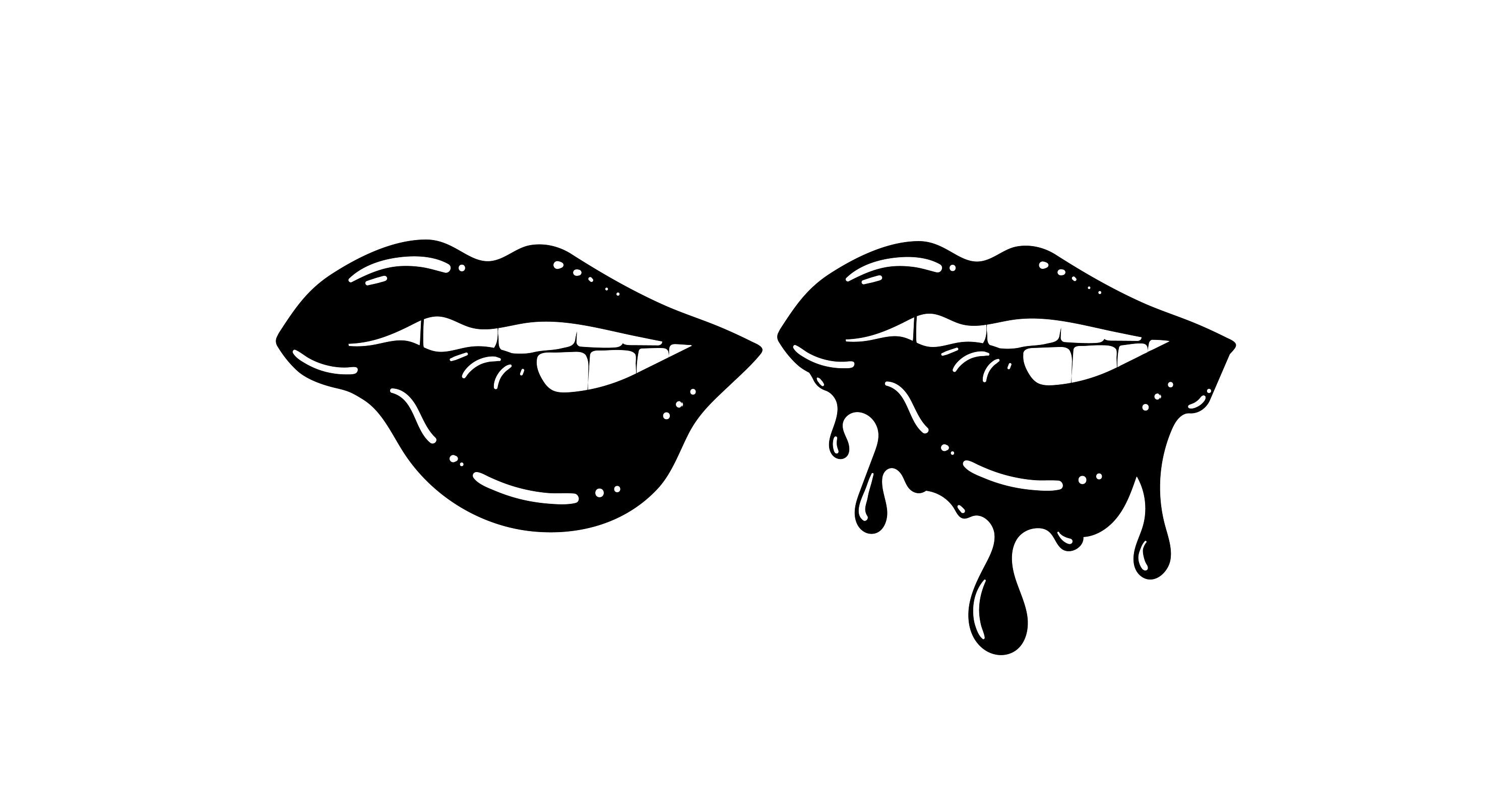 Labios femeninos svg/png/dxf. Uso comercial archivos para | Etsy
